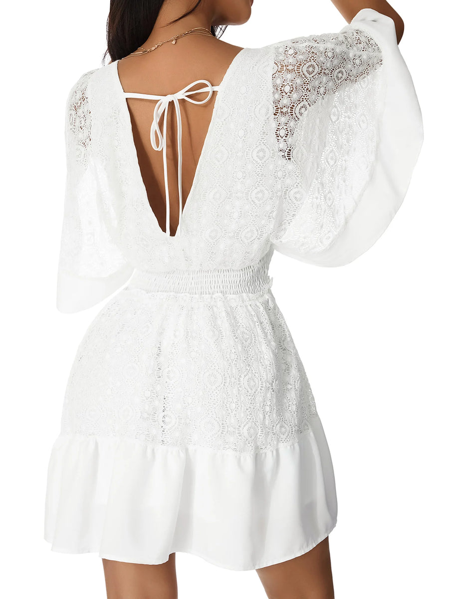 White beach dress for women – Bohème Infinity