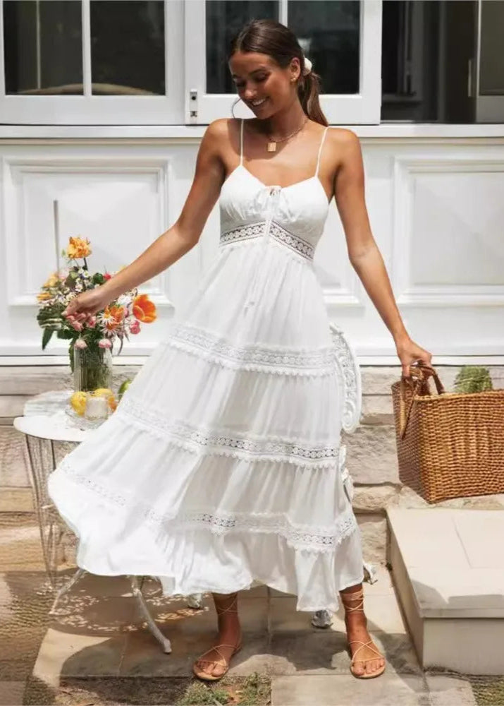 White long spring dress – Bohème Infinity