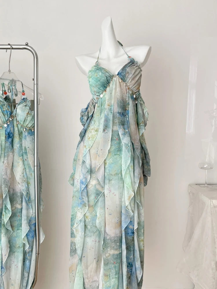 Robe longue chic une invitée de mariage élégante en été – Bohème Infinity
